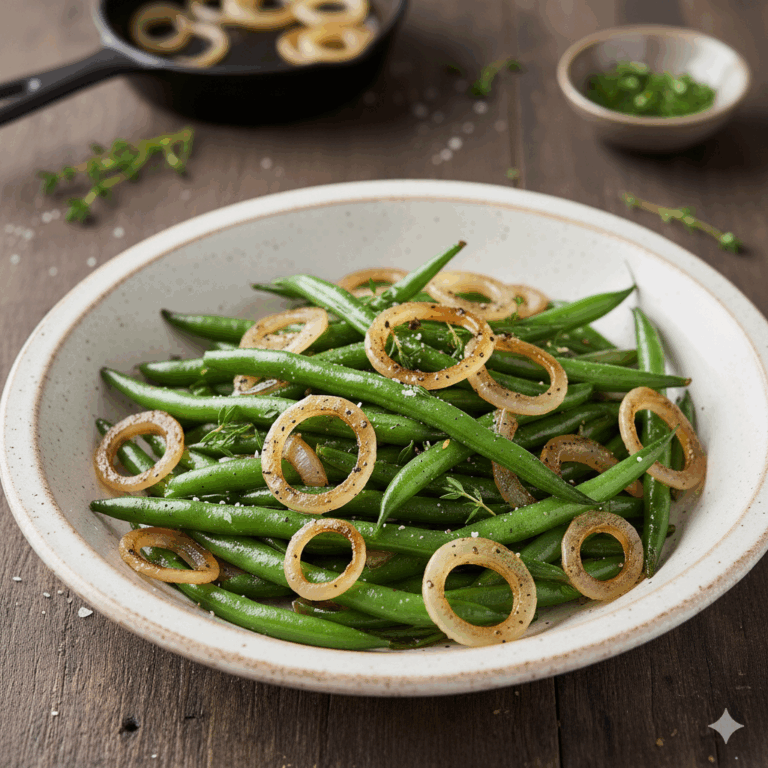 Sautéed Green Beans with Caramelized Shallots - EverVital Nutrition